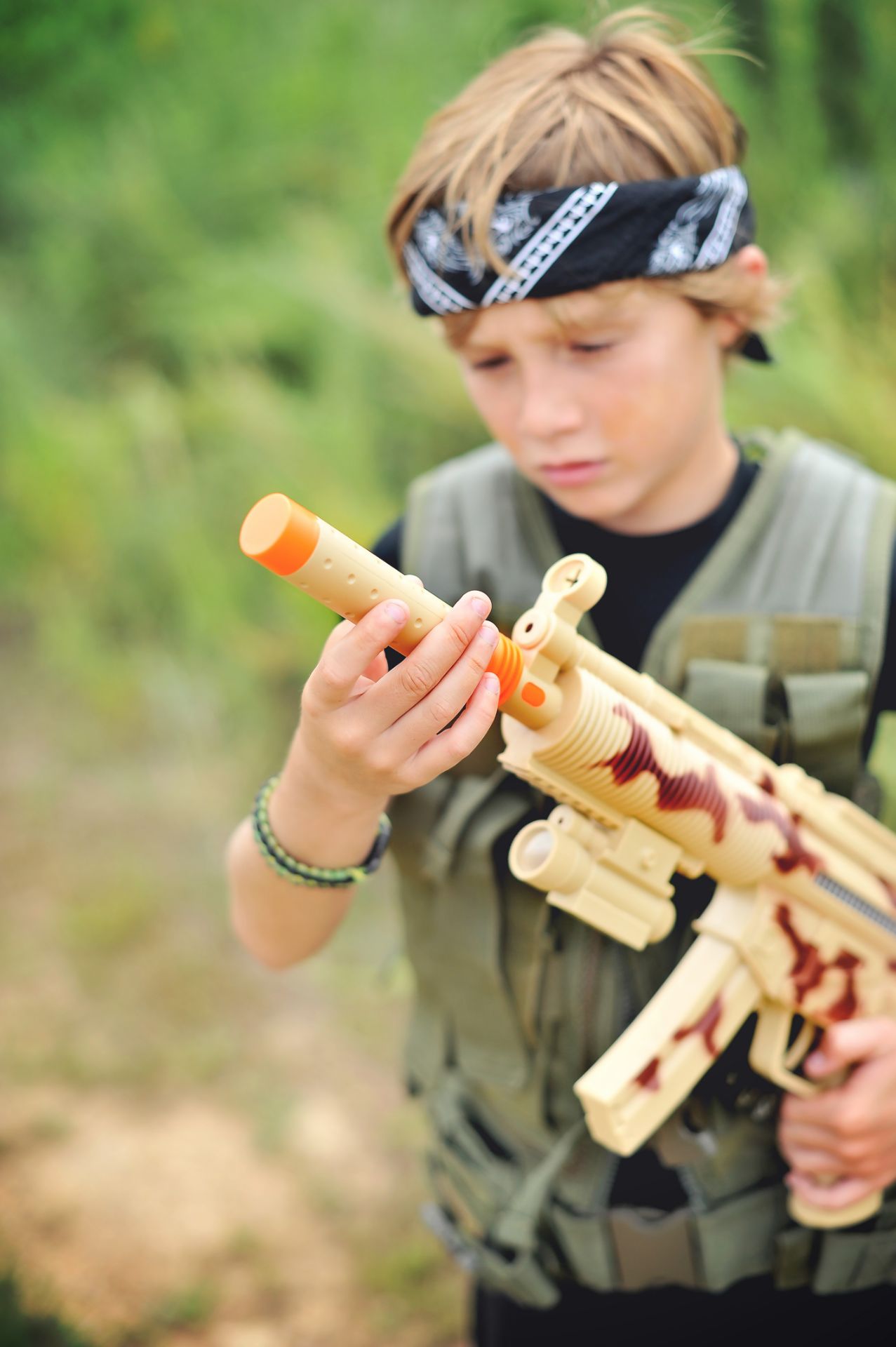 SunnyDays | MAXX ACTION COMMANDO SERIES TACTICAL MACHINE GUN WITH SILENCER