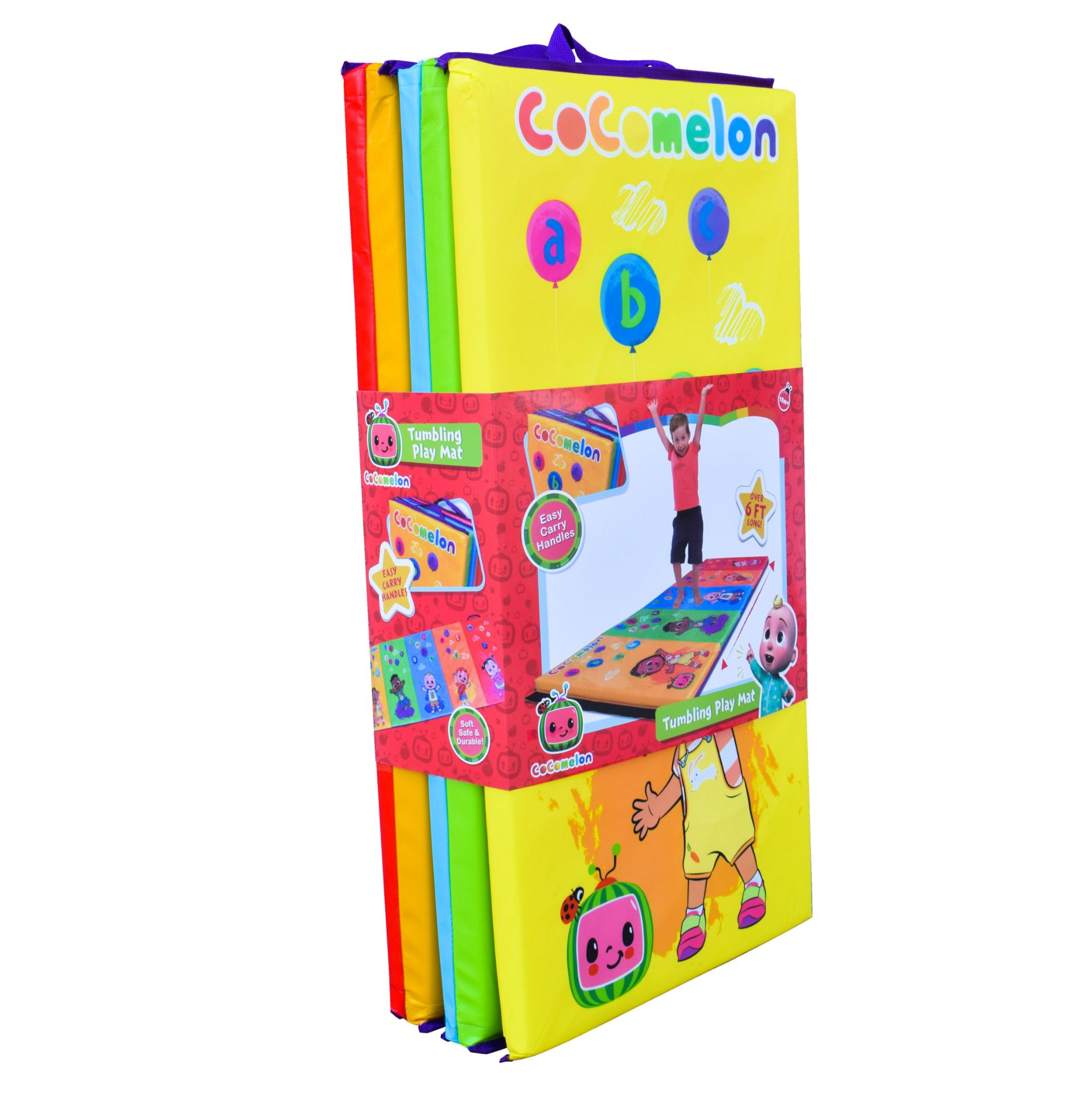 |COCOMELON TUMBLING PLAY MAT WITH ABC'S AND 1,2,3'S
